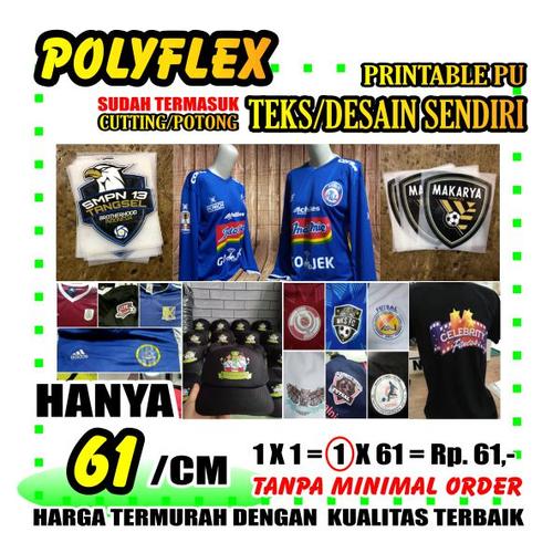 Jual Polyflex Cutting Sablon Digital Satuan Desain Logo Custom Printable PU - Kota Bandung - NKD ...