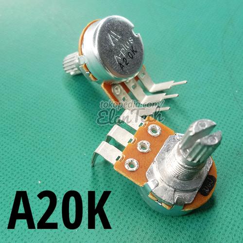 Jual A20k Potensio A-Plus Vertikal Mono Pendek Potensiometer 20kA ...