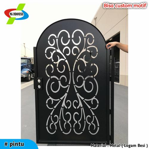 Jual Pintu besi laser cutting motif garis - cutting finish - Kab. Garut ...
