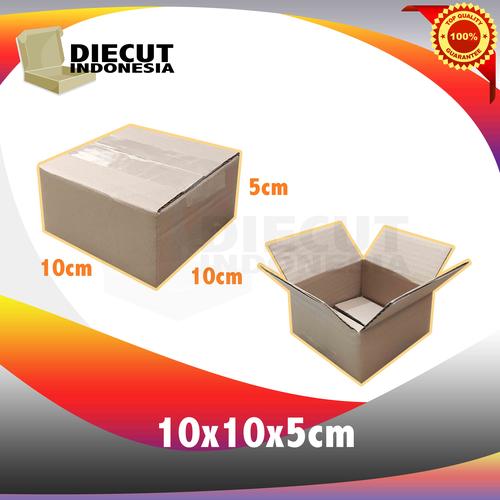 Jual Box 10x10x5 cm kardus kotak baru packing packaging polos sheet ...