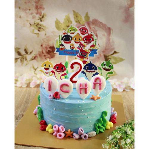 Jual Baby shark cake | Kue custom | Birthday | Ulang tahun | Kue tart ...