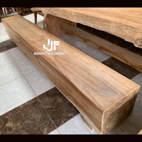 Jual Bangku bench kayu balok kayu jati perhutani solid utuh - Kab ...