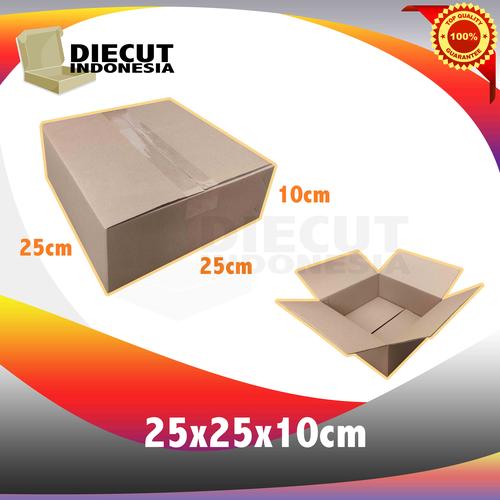 Jual Box 25x25x10 cm kardus kotak baru packing packaging polos sheet ...