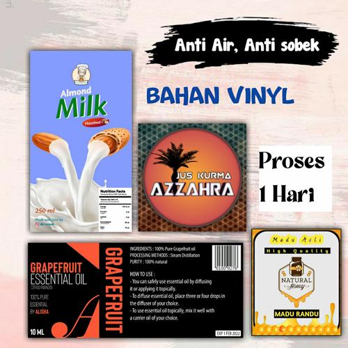 Jual Cetak Stiker Vinyl Persegi Kotak Label Makanan Sticker Promosi ...