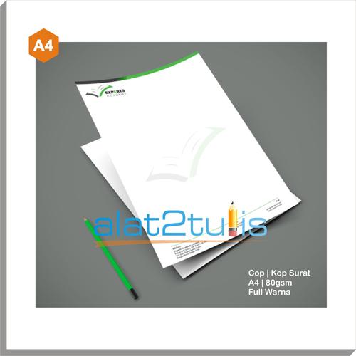 Jual Kop Surat A4 Full Warna | Tidak luntur | custom | cop - HVS 80gsm ...