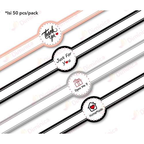 Jual stiker label box makanan/stiker tutup botol/stiker toples kue ...