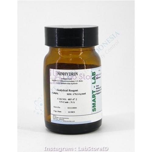 Jual Ninhydrin Ninhydrine Indanetrione Hydrate C9H6O4 (AR) Smartlab A ...