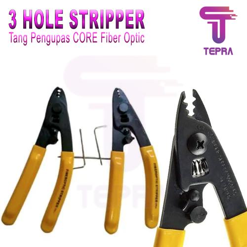 Jual Stripper Fiber Optic 3 Hole | Tang Pengupas Core FO 3 Lubang ...