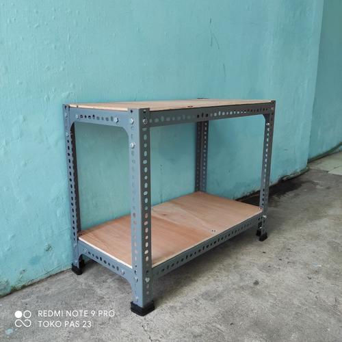 Jual DIY Rak Serbaguna Ukuran P 50cm L 30cm T 50cm 2 Susun Besi Siku ...