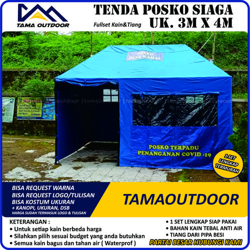 Jual Tenda Posko Lebaran - Uk 3M x 4M Kesehatan Tamaoutdoor - Kain ...