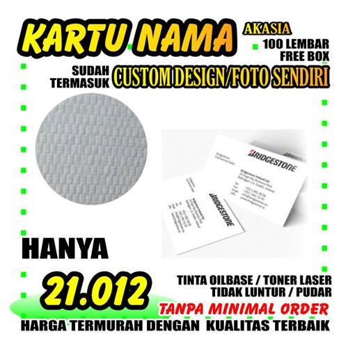 Jual Kartu Nama Business Card Hang Tag Ucapan Nikah Identitas Label ...