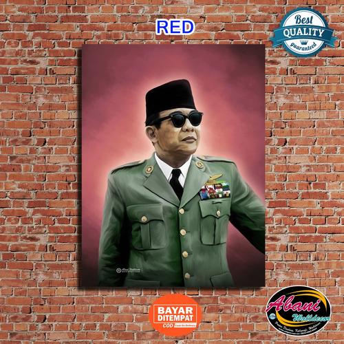 Jual Gambar Poster Tokoh Nasional Soekarno Foto Lukisan Digital IR ...