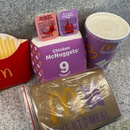 Jual BTS mcd / with freebies / bts meal packaging / paper bag bts ...