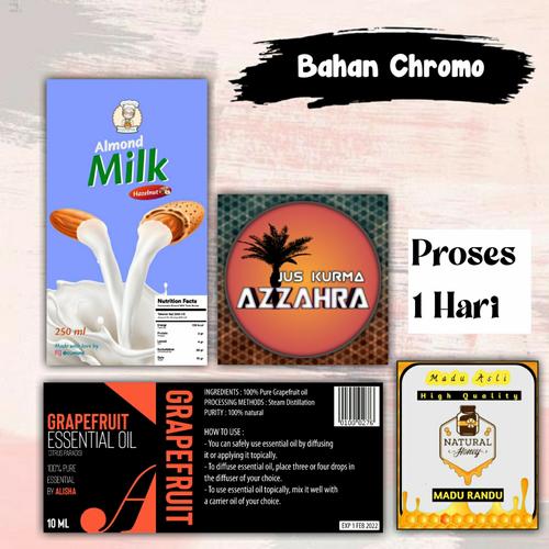 Jual Cetak Sticker / Stiker Label Produk (Paket Super Hemat) - A3 ...