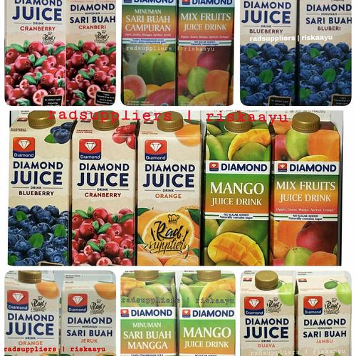 Jual Diamond Juice UnSweet 1Liter, kemasan Karton, Penyimpanan wajib ...