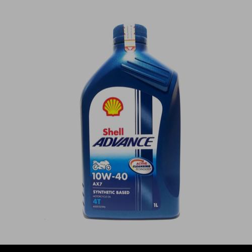 Jual Oli Mesin Shell Advance Biru Ax7 Ax 7 4T SAE 10W-40 1000 ML 1Liter ...