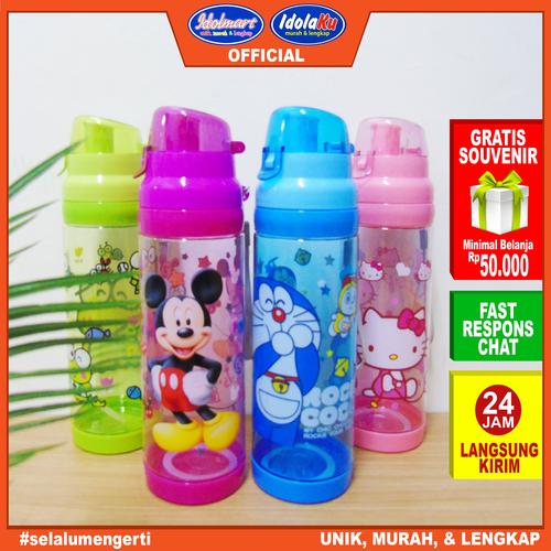 Jual Botol Minum Anak Karakter Doraemon-Mickey Mouse-Hello Kitty-Ceropy ...