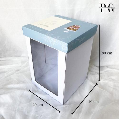 Jual Tall Cake Box Kardus / Kotak / Dus Kue Tinggi 20x20x30 - Jakarta ...