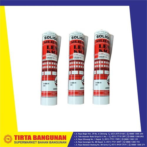 Jual SOLIGEN SILICONE LEM KACA 310 ml - CLEAR - Kota Depok - Tirta ...