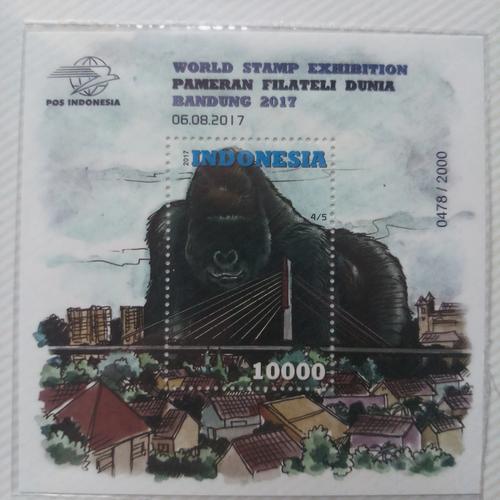 Jual Perangko Indonesia prangko Gorilla Bandung 2017 tanggal 6 very ...