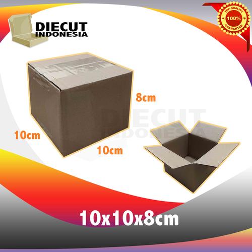 Jual Box 10x10x8 cm kardus kotak baru packing packaging polos sheet ...