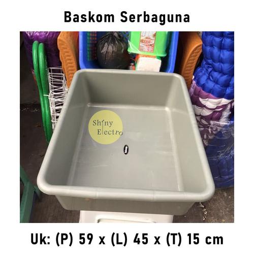 Jual Baskom Bak Persegi 59x45x15cm Ember Serbaguna - Ikan Cuci Sayur ...
