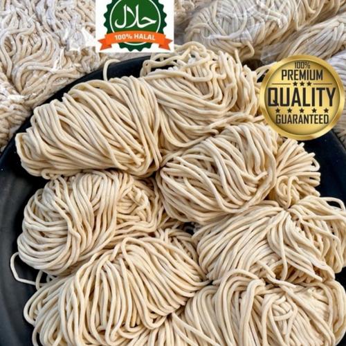 Jual Mie mentah telur ayam kampung kemasan frozen 1kg - mie bulat ...