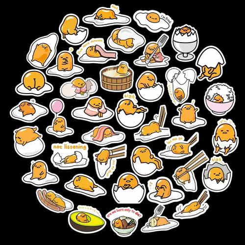 Jual 40 Pcs / Set Sticker GUDETAMA Lazy Egg Stiker Telur Cute ...
