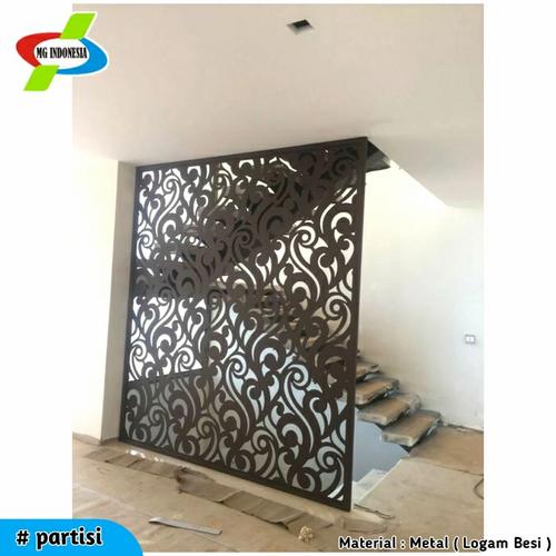 Jual partisi minimalis besi laser cutting motif floral - Kab. Garut ...