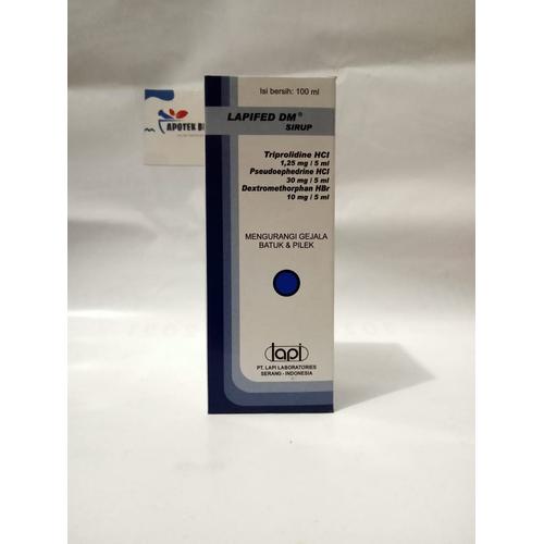 Jual Lapifed DM 100 ML Sirup untuk gejala Rhinitis, Batuk Kering, dan ...
