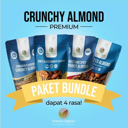 Jual Crunchy Almond / Roasted Almond 4pcs Bundle - By Francis Organic ...