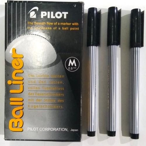 Jual Pulpen Pilot BALLINER / Ballpoint 0.8mm ( Warna Biru & Hitam) per ...