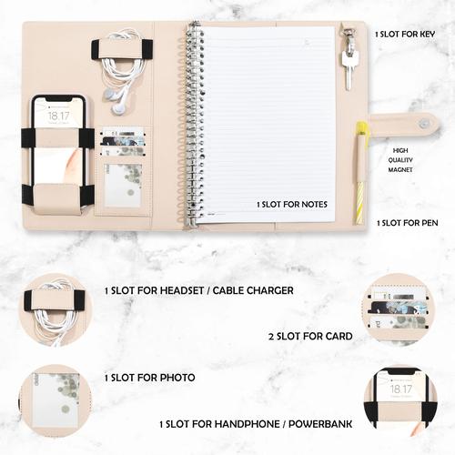 Jual Binder Untuk Kuliah Kerja Buku Catatan 26ring Model B5 Custom Nama ...