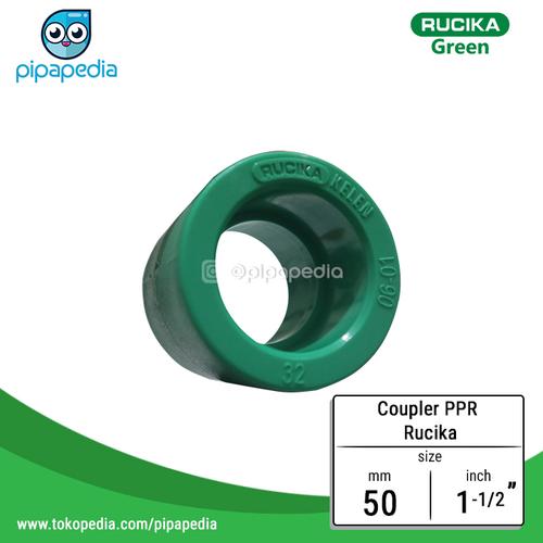 Jual Coupler/ Sock PPR Fitting PPR Rucika 50mm x 1-1/2 inch - Kab ...