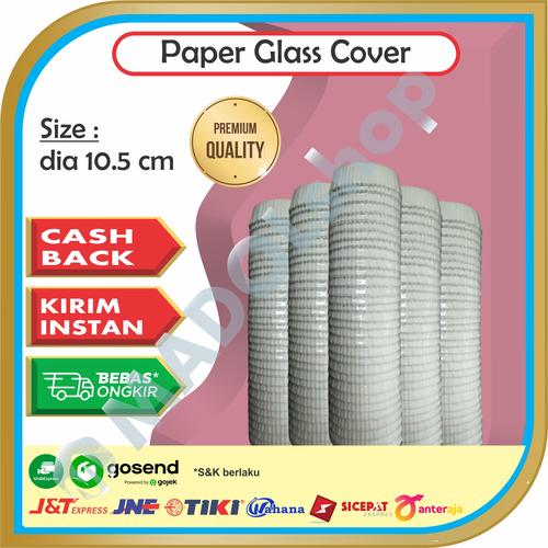 Jual Tutup Tatakan Gelas Kertas Paper Glass Lid Cover Gerigi Tebal ...