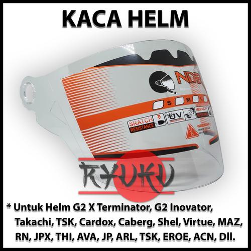 Jual Kaca Helm G2 X Terminator, G2 Inovator, Takachi, TSK, Cardox ...