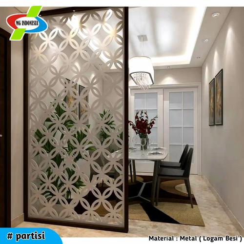 Jual partisi minimalis besi laser cutting motif bulat - Kab. Garut - DQ ...