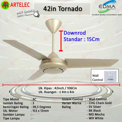 Jual Kipas Angin Gantung MT.EDMA 42in TORNADO Kipas Angin Bagus - CHG ... Jual Kipas Angin Gantung MT.EDMA 42in TORNADO Kipas Angin Bagus - CHG ...