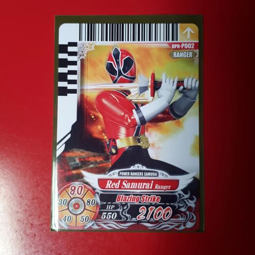 Jual Kartu Power Rangers Card Battle Red Samurai Ranger Promotion Card ...