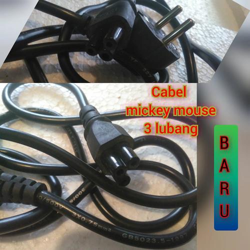 Jual Kabel listrik mickey mouse 3 lubang Kabel power adaptor laptop ...