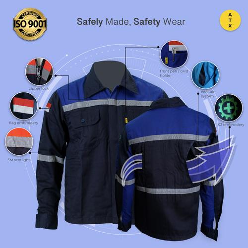 Jual Wearpack Safety Kemeja Kerja Lapangan Lengan panjang Merk ATX ...