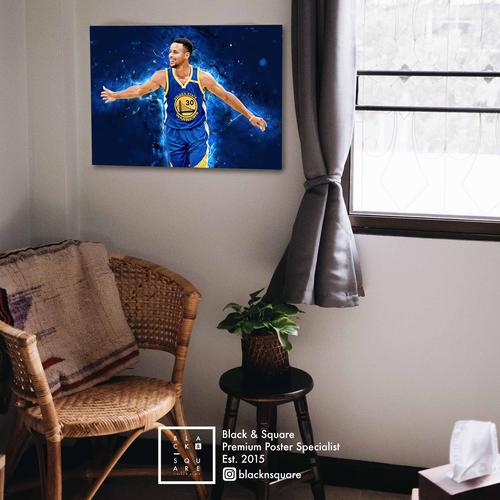 Jual Premium Poster - Stephen Curry Art - Borderless Frame 80x60cm ...
