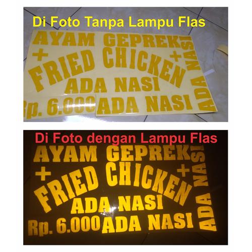 Promo Sticker Gerobak , Cutting Sticker Untuk Gerobak, etalase, kaca ...