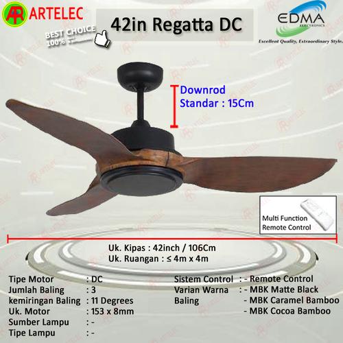 Jual Kipas Angin Gantung MT.EDMA 42in REGATTA DC Kipas Angin Plafon MT ...