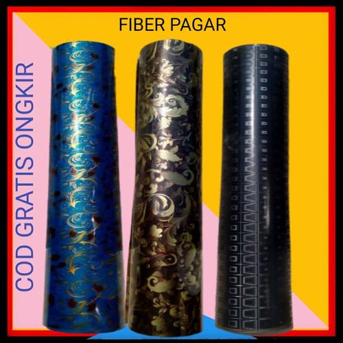 Jual FIBER PENUTUP PAGAR FIBER VIBER PAGAR RUMAH PLASTIK MOTIF TEBAL 3D ...