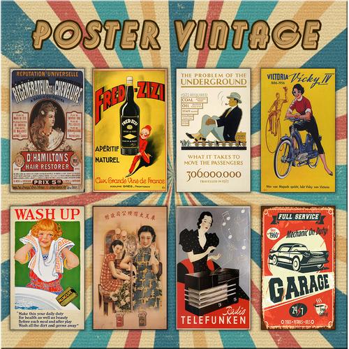 Jual POSTER IKLAN JADUL / VINTAGE RETRO WALLPAPER A3+ - Gambar 8 - Kota ...