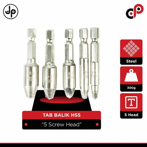 Jual Tab Balik HSS 5 Pcs | Screw Extractor 5 pcs HSS - Jakarta Pusat ...