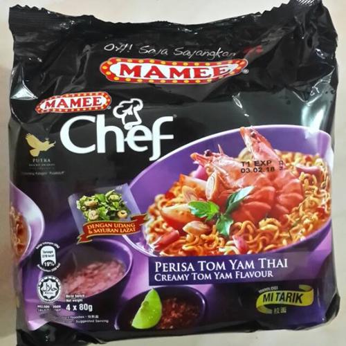 Jual Mie Tarik Mamee Chef dengan Perisa Tom Yum Thai 4 x 80 Gram ...