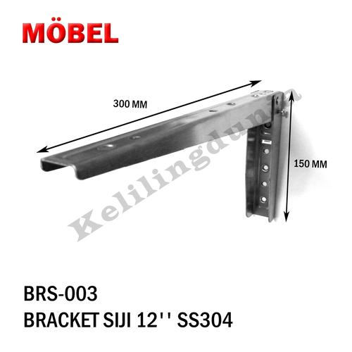 Jual Siku Rak 12" Stainless Penyangga Meja Lipat Dinding Bracket ...