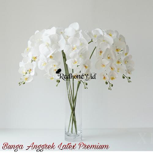 Jual Bunga Artificial Anggrek Latex Premium - Kuning - Jakarta Utara ...